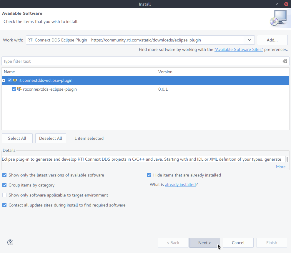 Rti Connext Dds Plugin For Eclipse Data Distribution Service Dds 9834